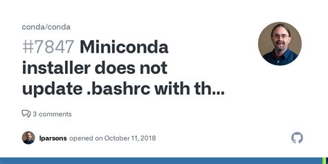 Miniconda Installer Does Not Update Bashrc With The Recommended Way To Activate Conda · Issue