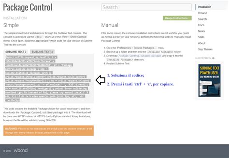 Sublime Text Installare Package Control Laboratorioit Informatica