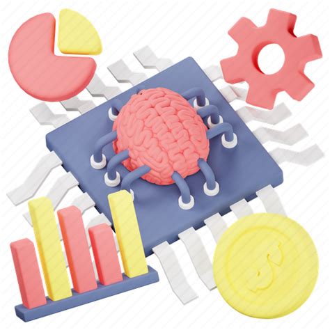 Predictive Chart Graph Processor Chip Analysis Money Icon
