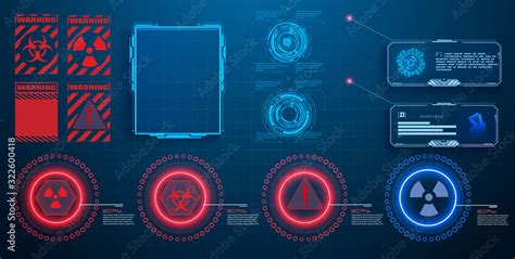 Hud Ui Gui Futuristic User Interface Screen Elements Set High Tech