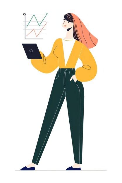 Businesswoman Analyzing Data Chart Premium Ai Generated Image