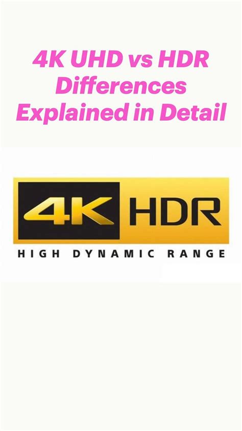4k Uhd Vs Hdr Understanding The Key Differences