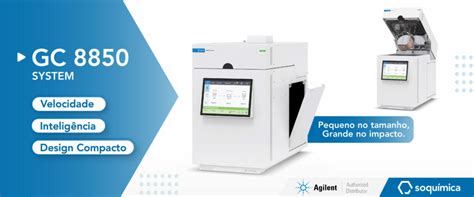 Novo Gc 8850 Da Agilent Pequeno No Tamanho Grande No Impacto Soquimica