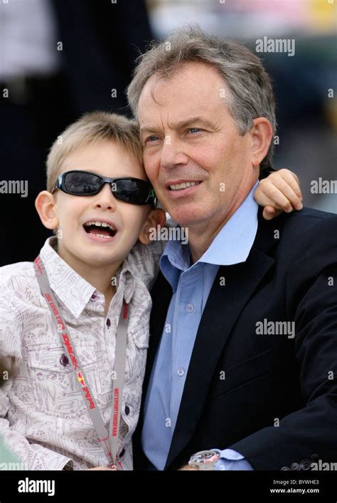 Tony Blair Looking Relaxed As He Watches The Annual Red Bull Air Race