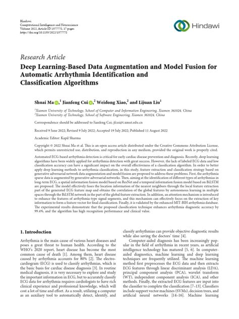 2022 Ma Deep Learning‐based Data Augmentation And Model Fusion For Pdf Wavelet