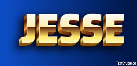 Jesse Text Effect And Logo Design Name