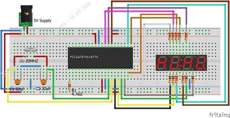 Pic16f877a Interfacing A 4 Digit 7 Segment Display