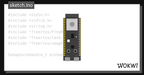 Task Semaphore Wokwi Esp32 Stm32 Arduino Simulator