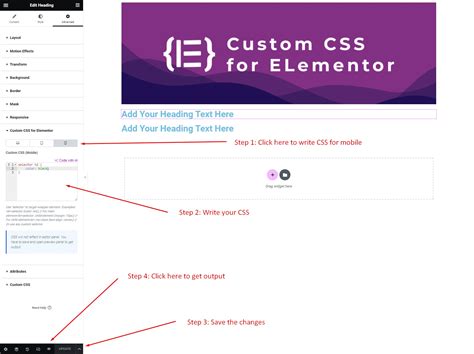Custom Css For Elementor Wordpress Plugin