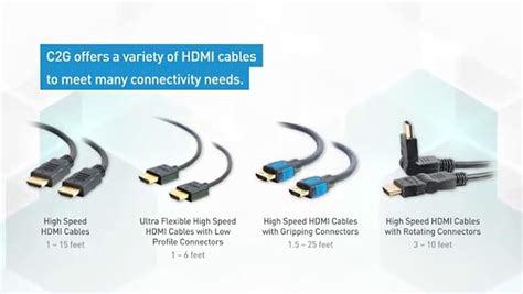 C2g Display Port Cable Display Port To Hdmi Male To Female Black 8