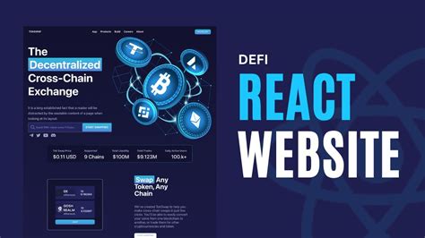 React Js Project Tutorial Defi Crypto Website Front End Youtube