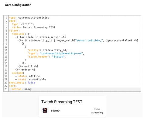 Correct Syntax For Auto Entities Template Including Multiple Entity Row
