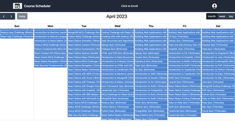 Github Saurabhh Svglearning Path Scheduler Frontend A Calendar