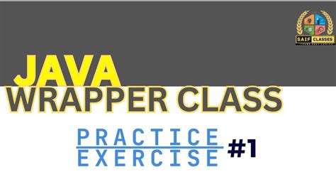 java program exercise 1 on character wrapper class youtube