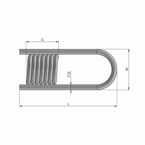 Straight Coil Loop Insert Unique Fasteners