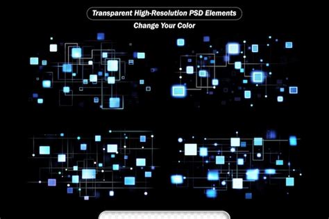 Premium Psd Digital Data Of Network Technology Connections In Space