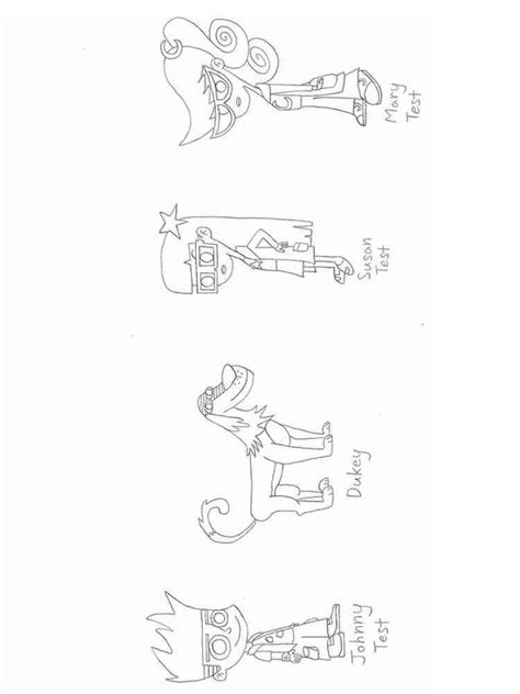 Johnny Test Coloring Pages Free Printable Johnny Test Hot Sex