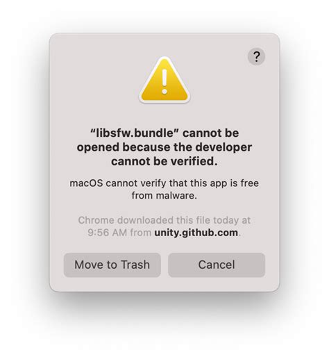 MacOS Files Aren T Signed Issue Github For Unity Unity GitHub