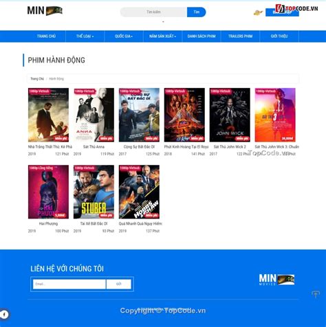 full source code website xem phim minmovies báo cáo php mysql