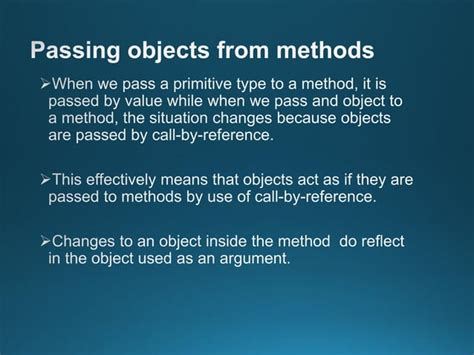 Method Overloading Recursion Passing And Returning Objects From