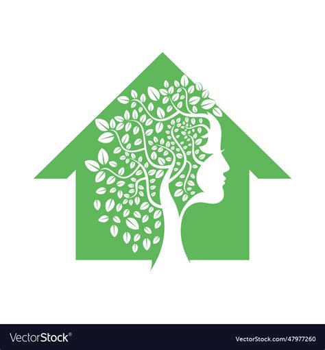 Woman Tree Template Design Royalty Free Vector Image