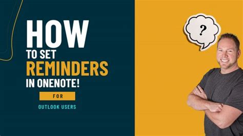How To Set Reminders In OneNote