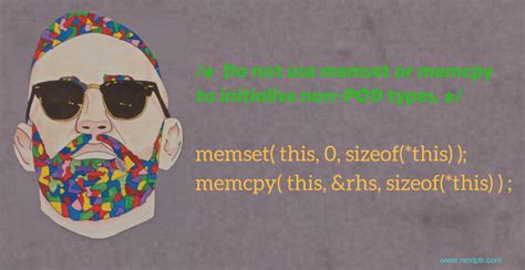 C Using Memset Or Memcpy For Non Pod Types Initialization Nextptr