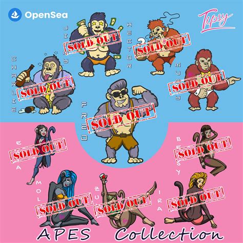 The New Tipsyapes Nfts Sold Out Tipsylabs Medium