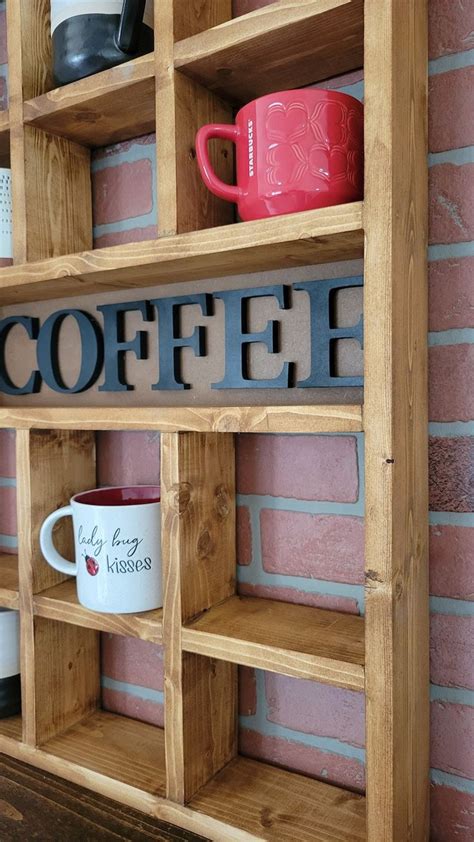 Wall Mounted Coffeeteamate Mugs Rack Coffee Cup Holder Tea Rack Atorage For Coffe Mugs