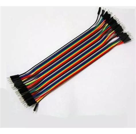 Jumpers 20cm Arduino 40 Cables Pack Macho Macho Dupont
