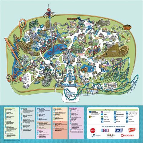 Canadas Wonderland Park Map Book Your Trip Today With Maple Leaf