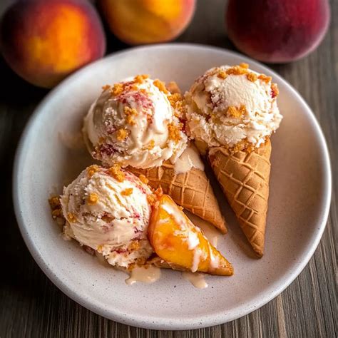 Irresistible Peach Cobbler Ice Cream For Summer Bliss