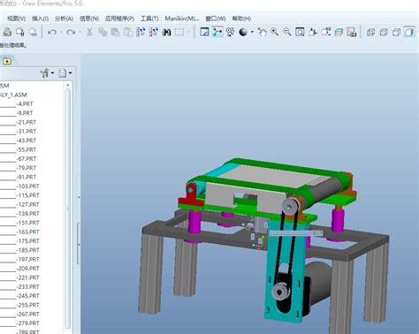 带顶伸传送带 SOLIDWORKS 2020 模型图纸下载 懒石网