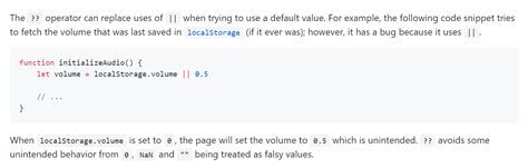 Ts 37 Release Notes Nullish Coalescing Example Wrong · Issue 1135 · Microsofttypescript