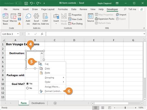 How To Put A Form In Excel