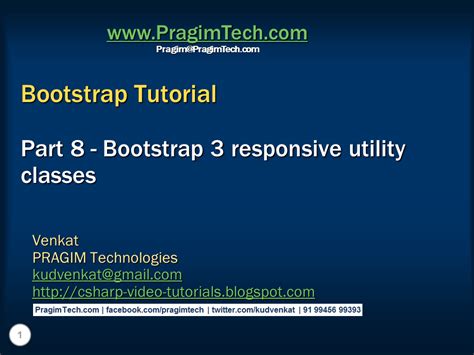Sql Server Net And C Video Tutorial Bootstrap 3 Responsive Utility Classes