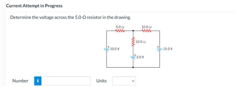 solved current attempt in progressdetermine the voltage