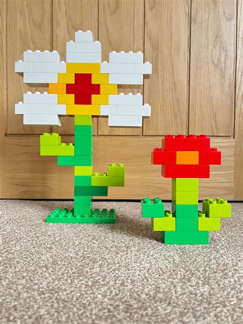 Easy Duplo Flowers Preschool Creative Art Lego Craft Duplo