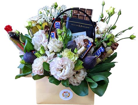 Сладкий букет с цветами для девушки – Eatmebouquet (съедобные букеты в ...