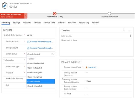 work order and booking statuses in dynamics 365 field service microsoft learn