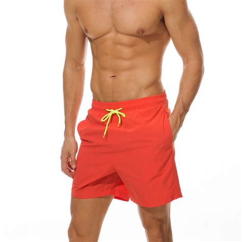 Mens Swim Trunks With Compression Liner Durable Leisure Swim Trunks