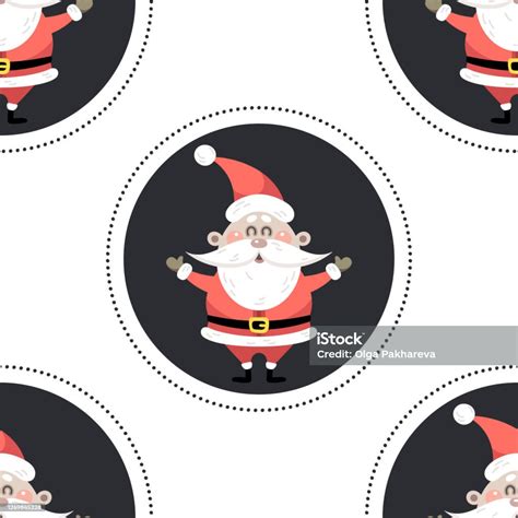 새해 또는 크리스마스축제 배경 산타 클로스 머리와 비문의 매끄러운 질감 벽지 패턴 채우기 웹 페이지 표면 텍스처 섬유 인쇄 포장지 벡터 겨울에 대한 스톡 벡터 아트 및 기타