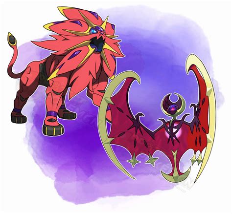 Shiny Solgaleo And Shiny Lunala Custom Art Member Albums Project Pokemon Forums