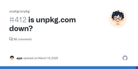 Is Down · Issue 412 · Unpkgunpkg · Github