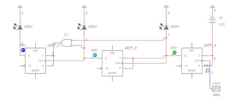 3 Bit Up Counter Multisim Live