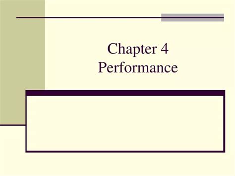 Ppt Chapter 4 Performance Powerpoint Presentation Free Download Id