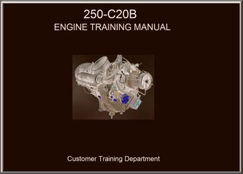 Allison 250 C20b Aircraft Engine Training Manual English Language