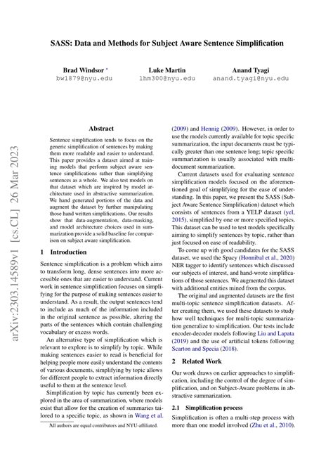 pdf sass data and methods for subject aware sentence simplification