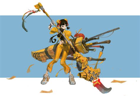 Muskdeer Original Absurdres Commentary English Commentary Highres 1girl Bag Breasts