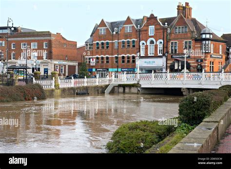 The Bridge Taking The River Medway Under Tonbridge High Street During